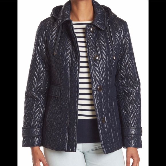 kate spade | Jackets & Coats | Kate Spade Quilted Hooded Puffer Jacket ...